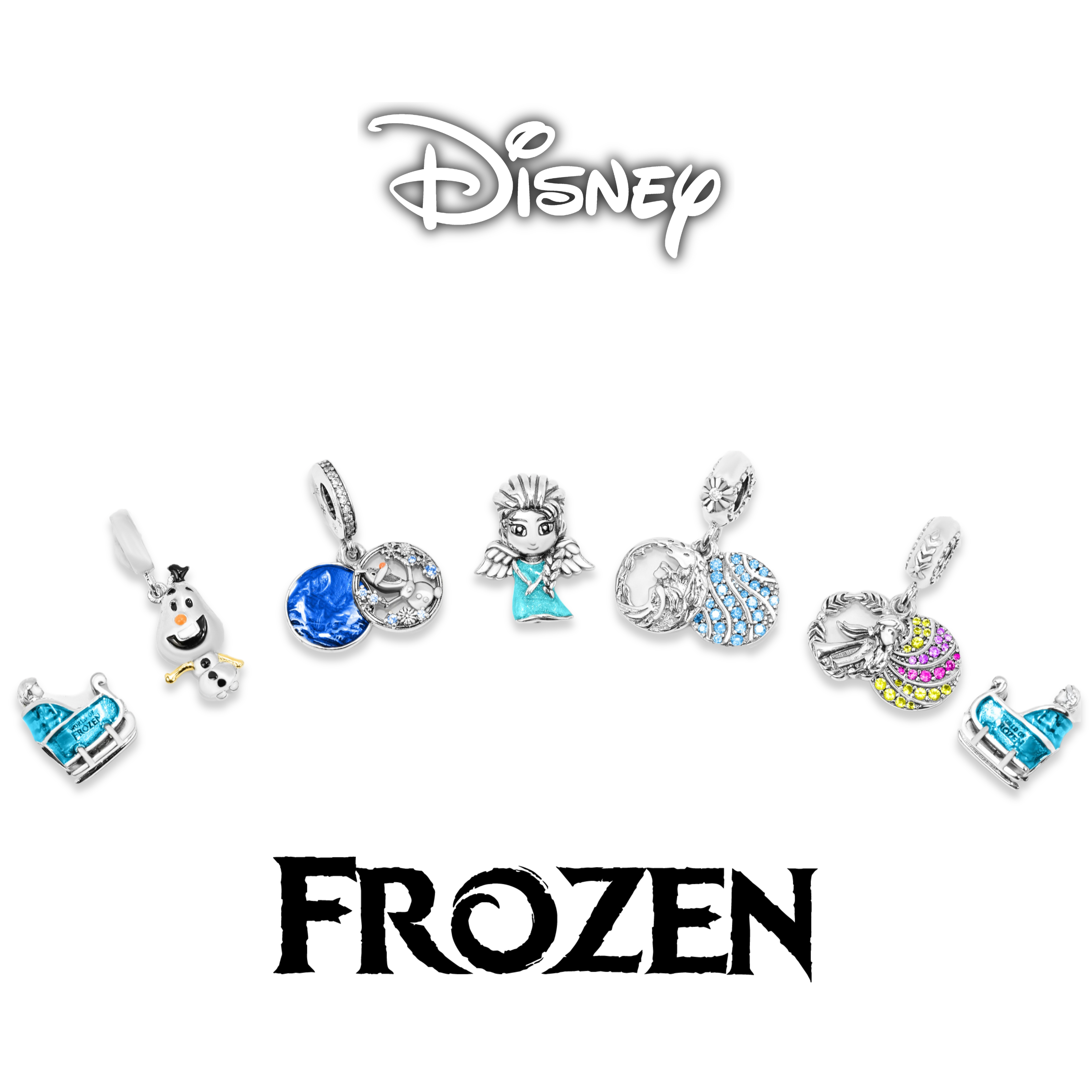 Disney Charms Frozen | Sterling Silver & Gold Plated Jewelry – Pretty ...