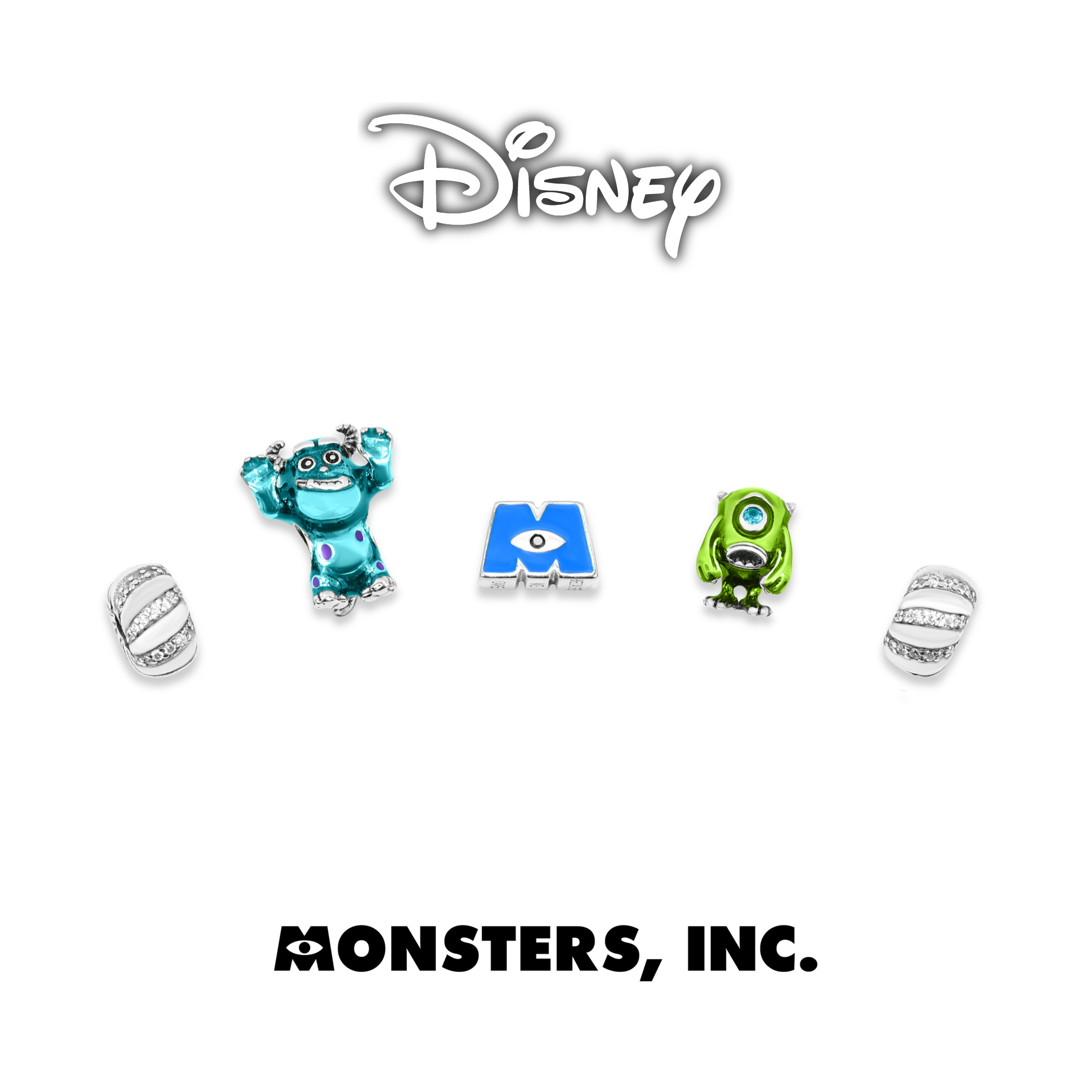 Disney Charms Monsters Inc | Sterling Silver & Gold Plated – Pretty ...