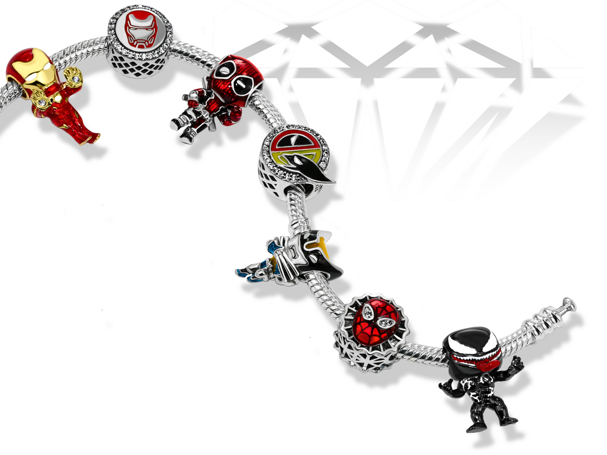 Marvel Charms | Sterling Silver & Gold Plated Jewelry – Pretty Little Charm
